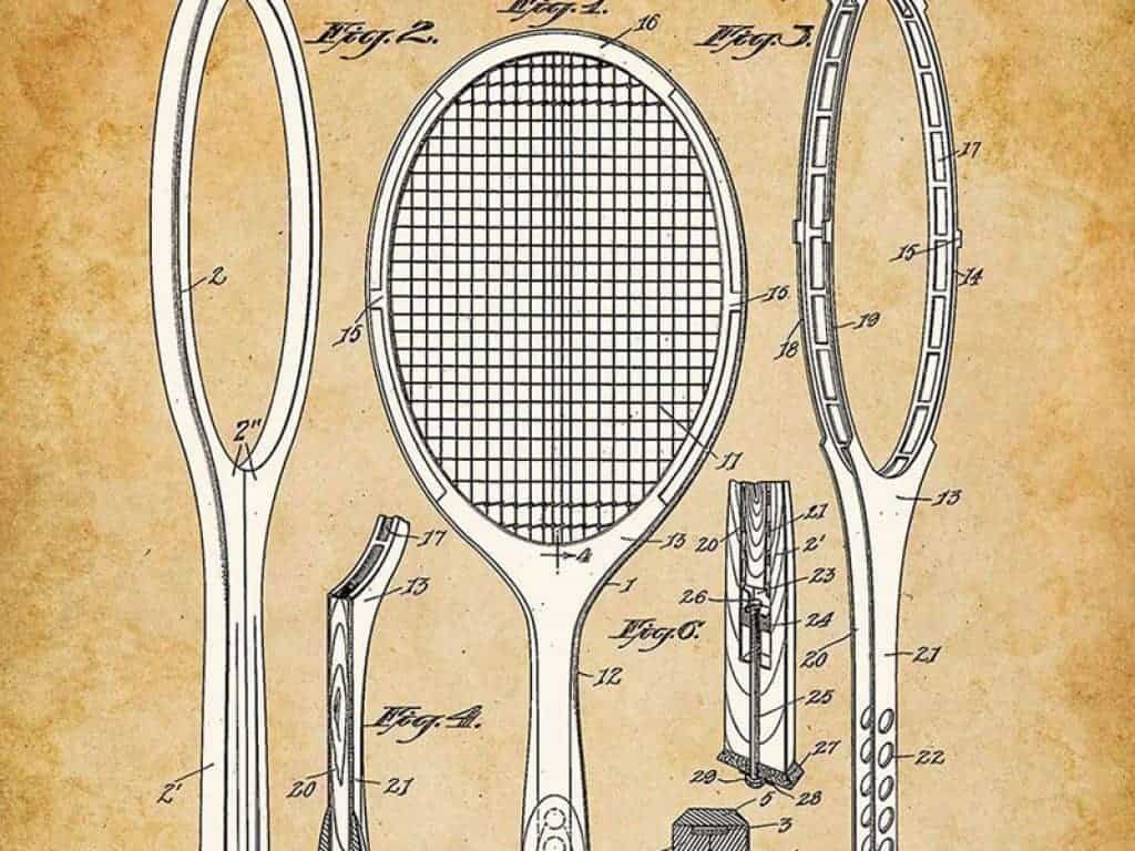 Tennis Racquet Patent Print Review | George Agutter Tennis Racquet
